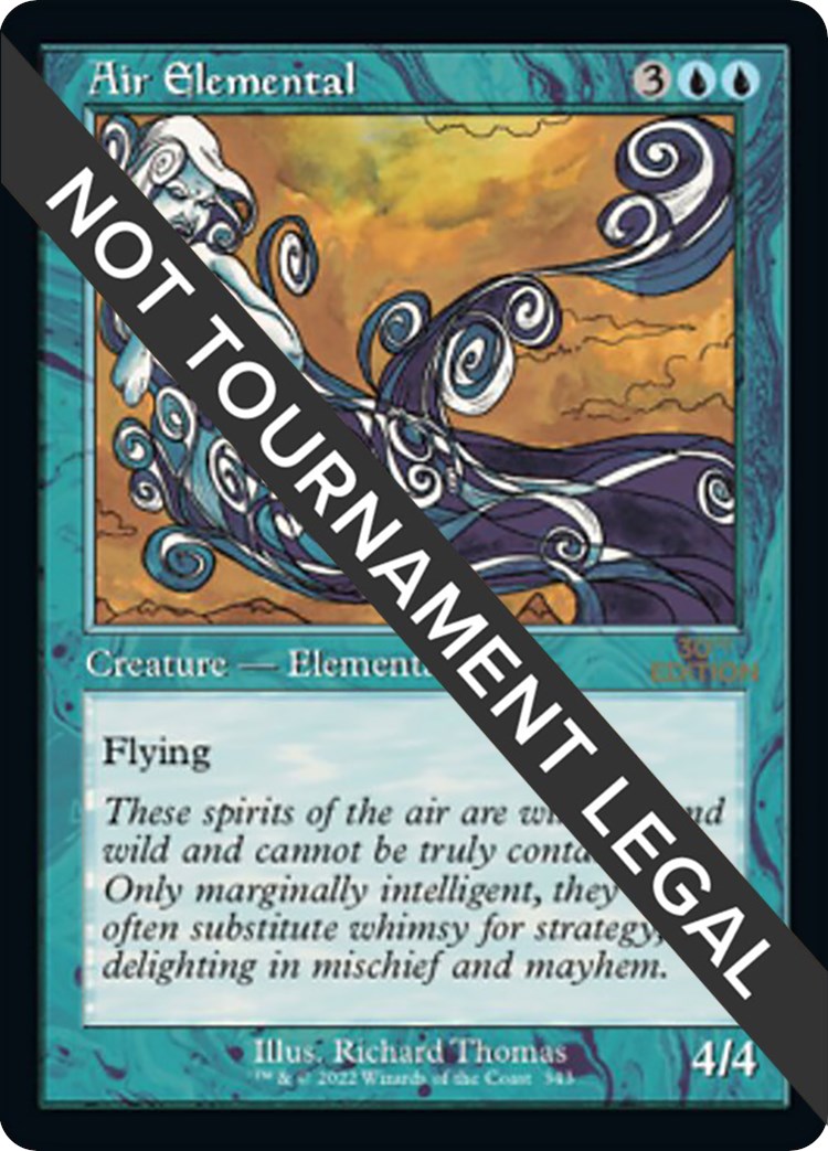 Air Elemental (Retro Frame) - 30th Anniversary Edition - Magic: The ...