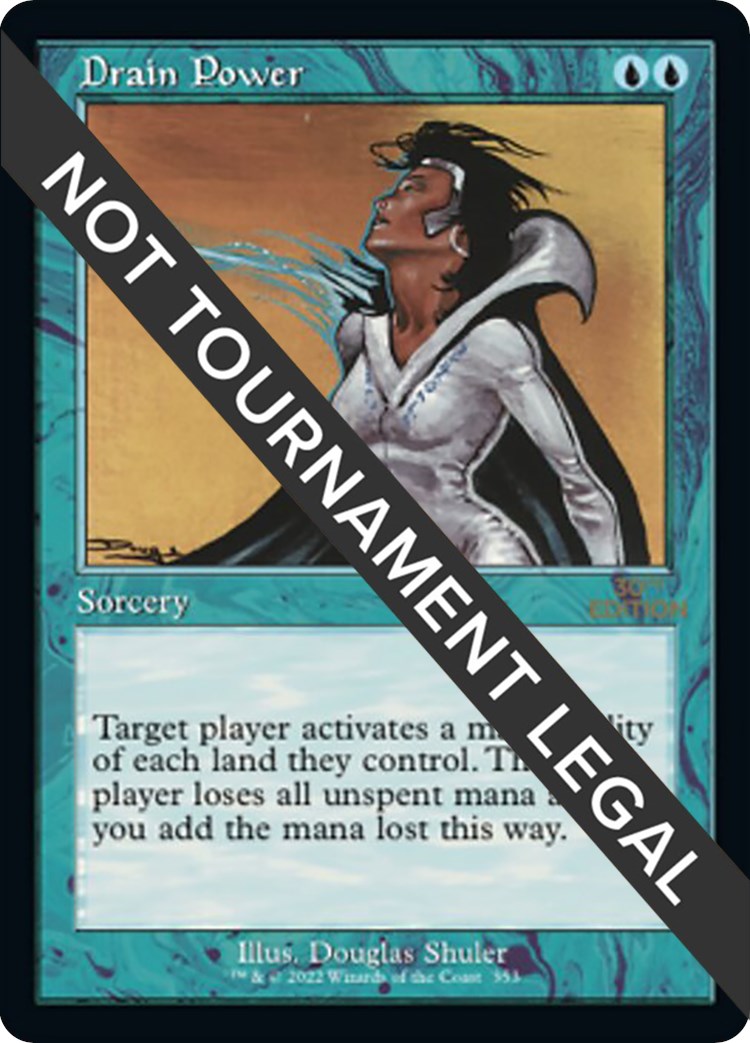 Drain Power (Retro Frame) - 30th Anniversary Edition - Magic: The Gathering