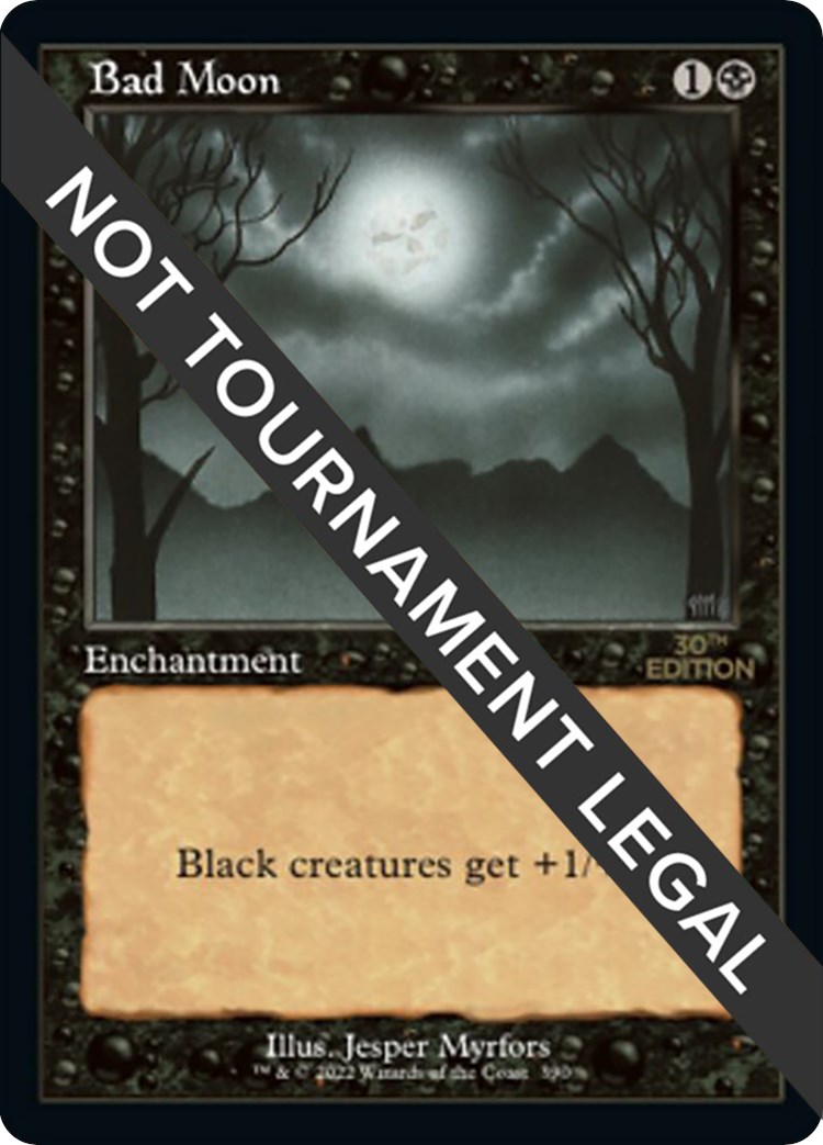 Bad Moon (Retro Frame) - 30th Anniversary Edition - Magic: The Gathering