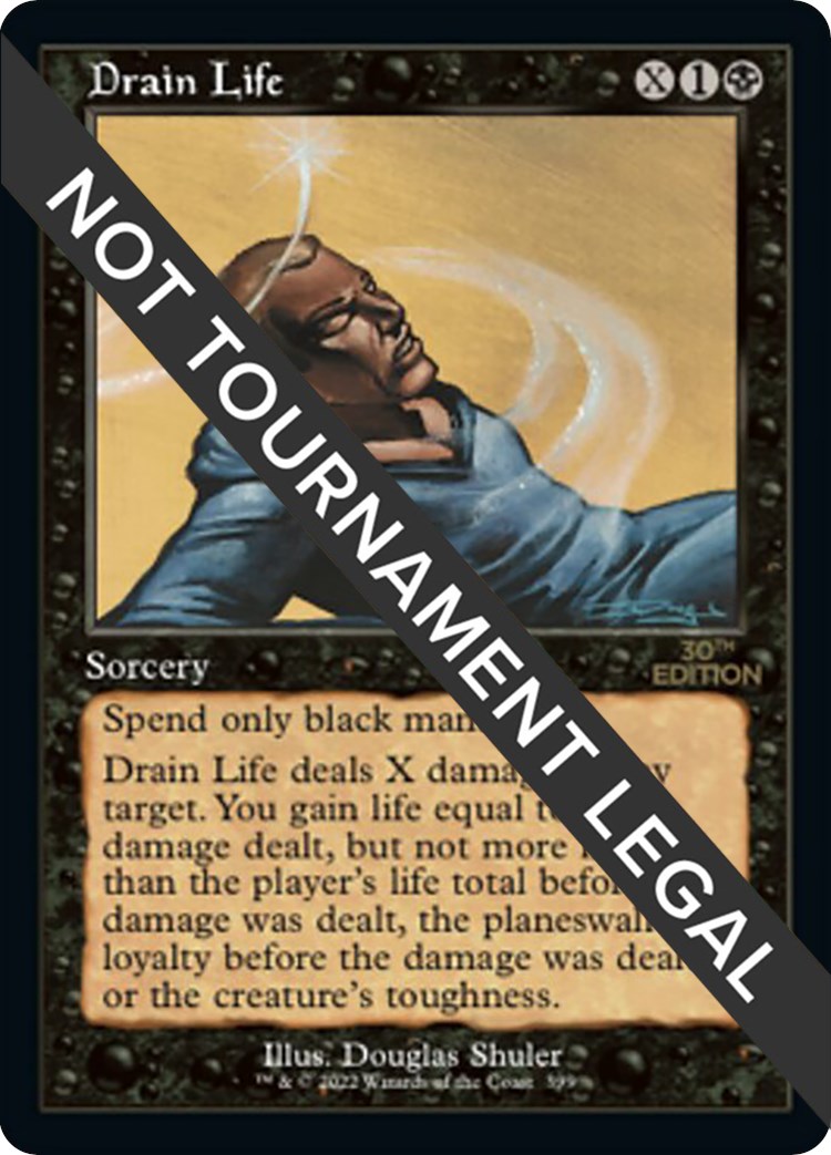 Drain Life (Retro Frame) - 30th Anniversary Edition - Magic: The Gathering