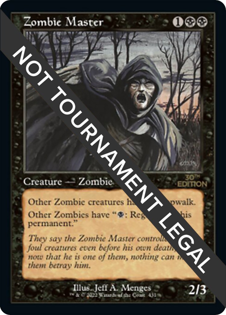 Zombie Master (Retro Frame) - 30th Anniversary Edition - Magic: The ...