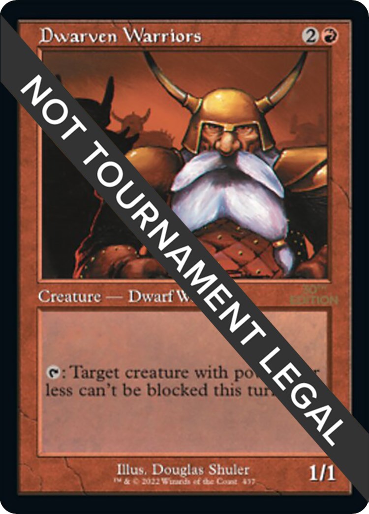 Dwarven Warriors (Retro Frame) - 30th Anniversary Edition - Magic: The ...