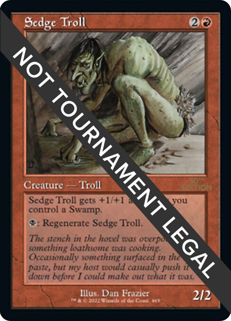 Sedge Troll (Retro Frame) - 30th Anniversary Edition - Magic: The Gathering