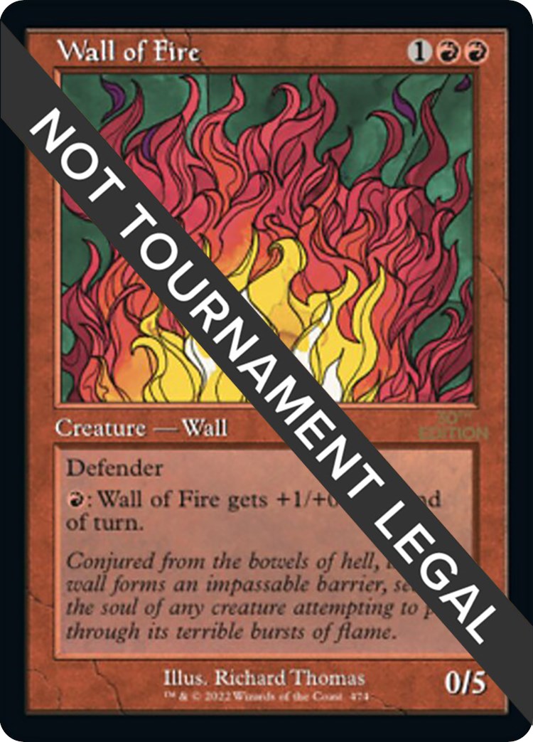 Wall of Fire (Retro Frame) - 30th Anniversary Edition - Magic: The ...