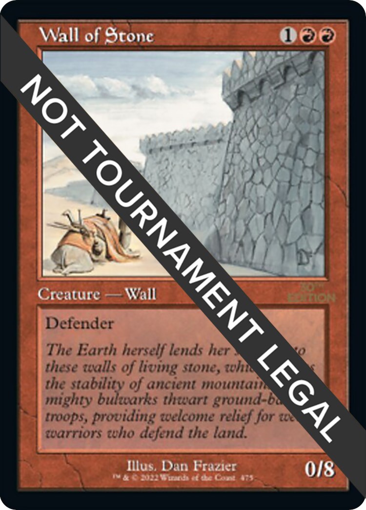 Wall of Stone (Retro Frame) - 30th Anniversary Edition - Magic: The ...