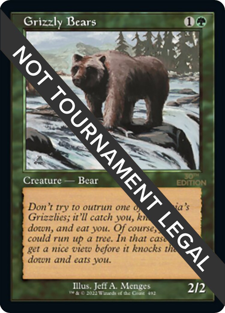 Grizzly Bears (Retro Frame) - 30th Anniversary Edition - Magic: The ...