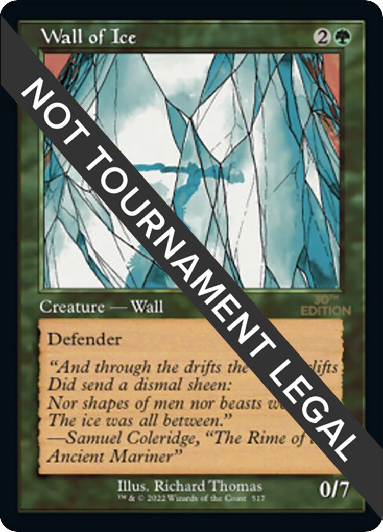 Wall of Ice (Retro Frame) - 30th Anniversary Edition - Magic: The Gathering