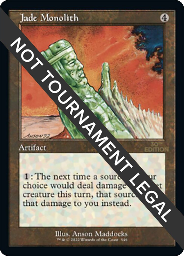 Jade Monolith (Retro Frame) - 30th Anniversary Edition - Magic: The ...