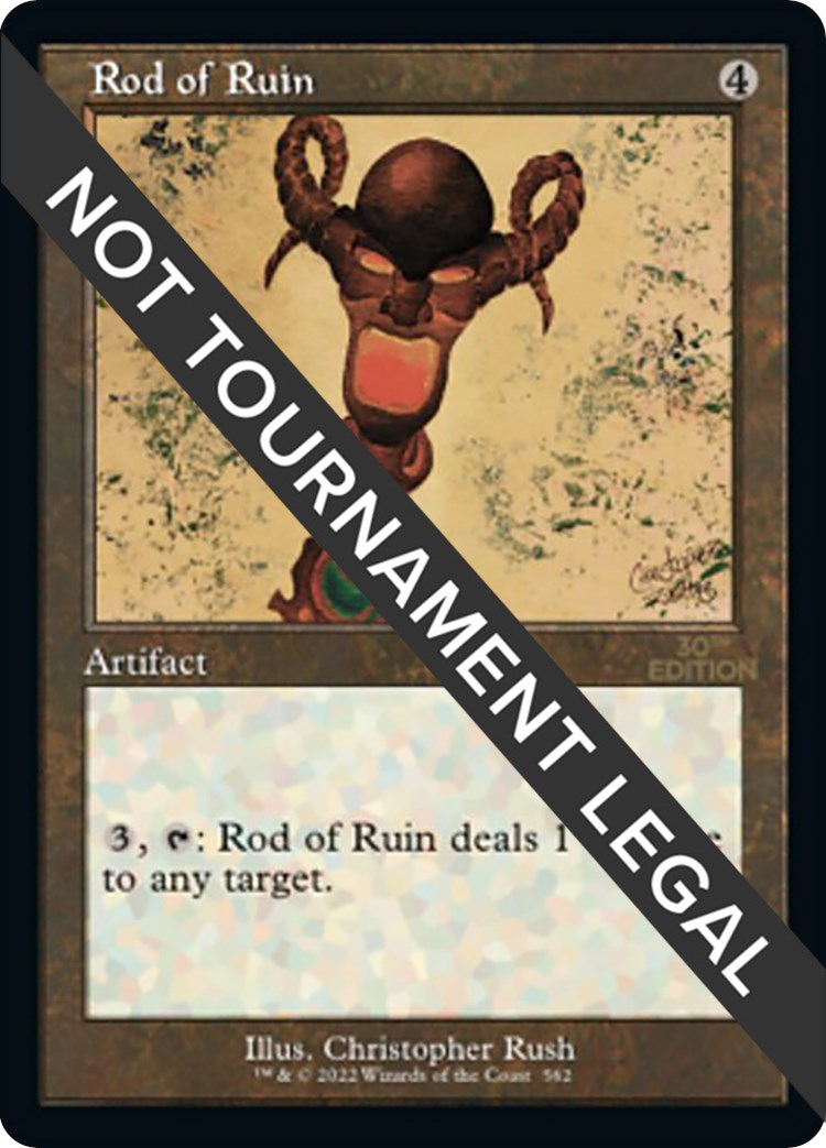 Rod of Ruin (Retro Frame) - 30th Anniversary Edition - Magic: The Gathering