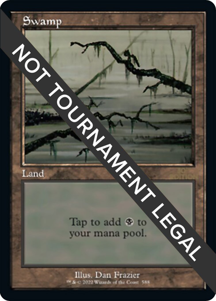 Swamp (588) (Retro Frame) - 30th Anniversary Edition - Magic: The Gathering