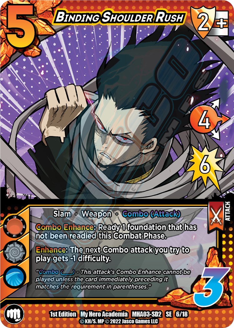 Binding Shoulder Rush - UniVersus: My Hero Academia: Heroes Clash ...