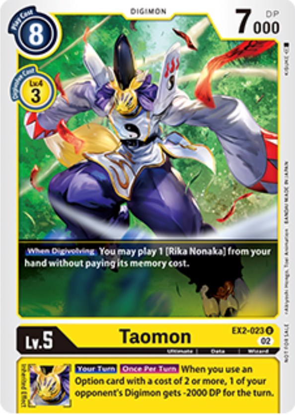 Taomon - EX2-023 (Tamer Party Vol. 6 Promo) - Digital Hazard - Digimon ...