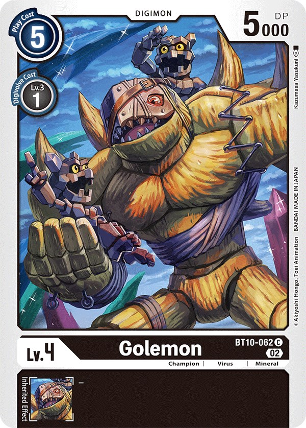 Golemon - Xros Encounter - Digimon Card Game