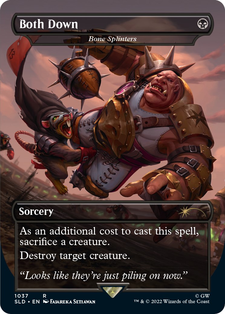 Both Down - Bone Splinters (Borderless) - Secret Lair Drop Series ...