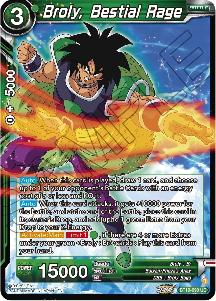 Broly, Bestial Rage - Fighter's Ambition - Dragon Ball Super CCG