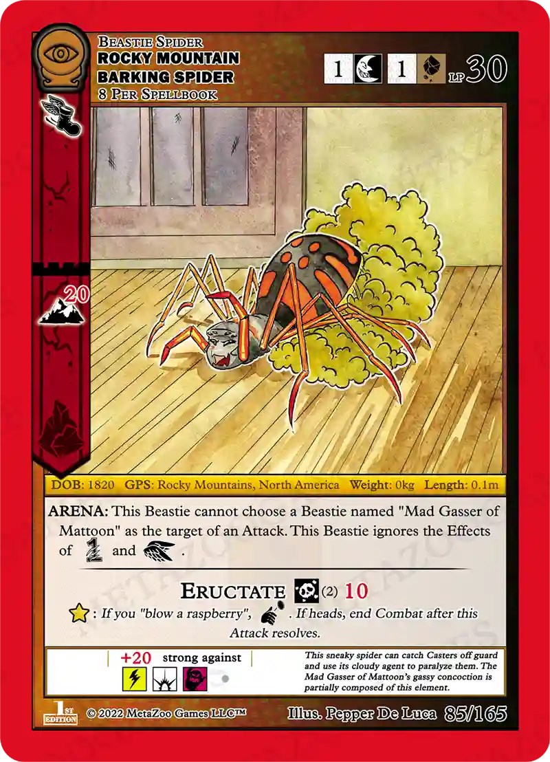 Rocky Mountain Barking Spider - Seance: First Edition - MetaZoo