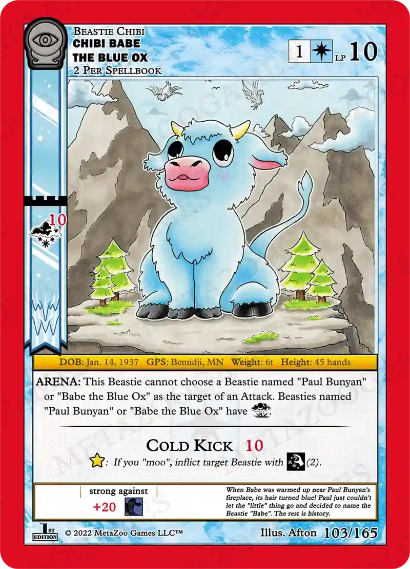 Chibi Babe the Blue Ox - Seance: First Edition - MetaZoo