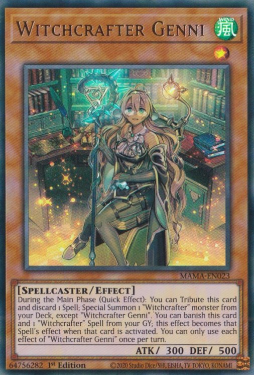 Witchcrafter Genni - Magnificent Mavens - YuGiOh