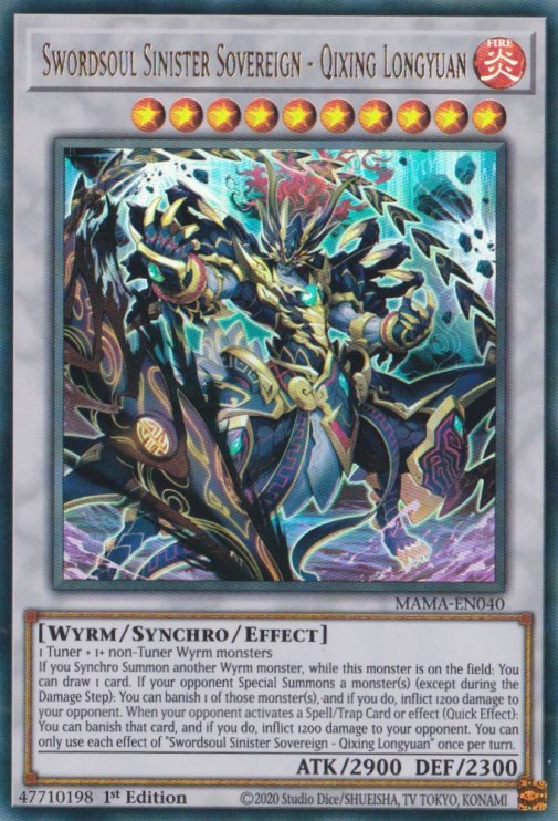 Swordsoul Sinister Sovereign - Qixing Longyuan - Magnificent Mavens - YuGiOh