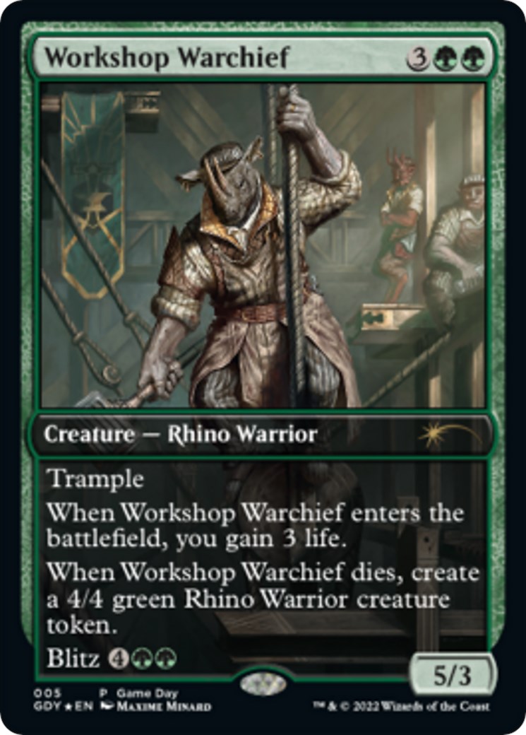 Workshop Warchief - Game Day & Store Championship Promos - Magic: The ...