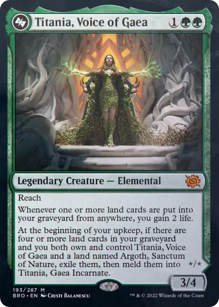 Titania, Voice of Gaea - The Brothers' War - Magic: The Gathering