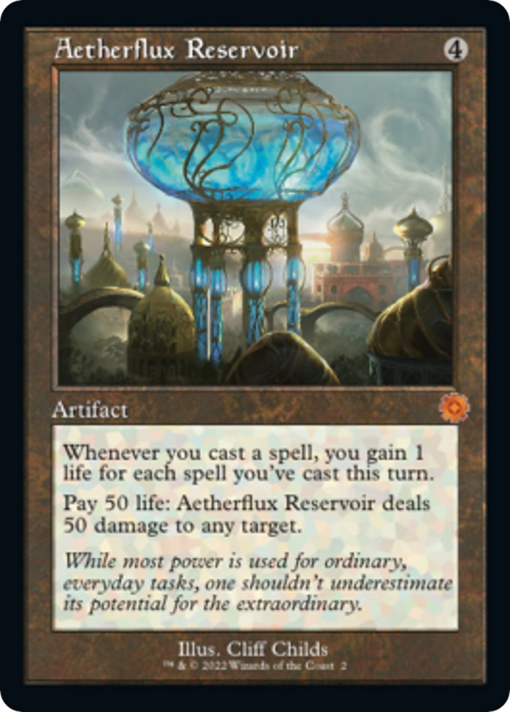 Aetherflux Reservoir - The Brothers' War: Retro Frame Artifacts - Magic: The Gathering