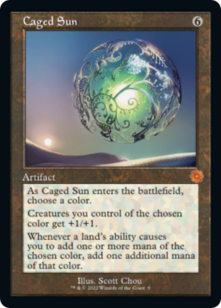 Caged Sun - The Brothers' War: Retro Frame Artifacts - Magic: The Gathering