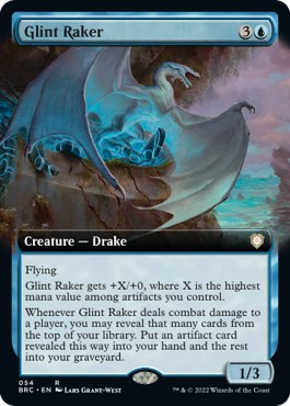 Glint Raker (Extended Art) - Commander: The Brothers' War - Magic: The ...