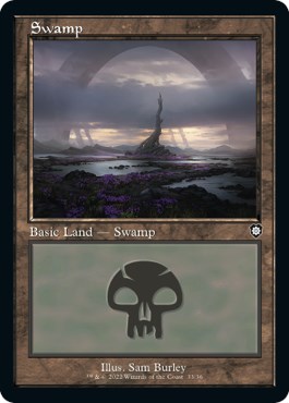 Swamp (33) (Retro Frame) - Commander: The Brothers' War - Magic: The ...