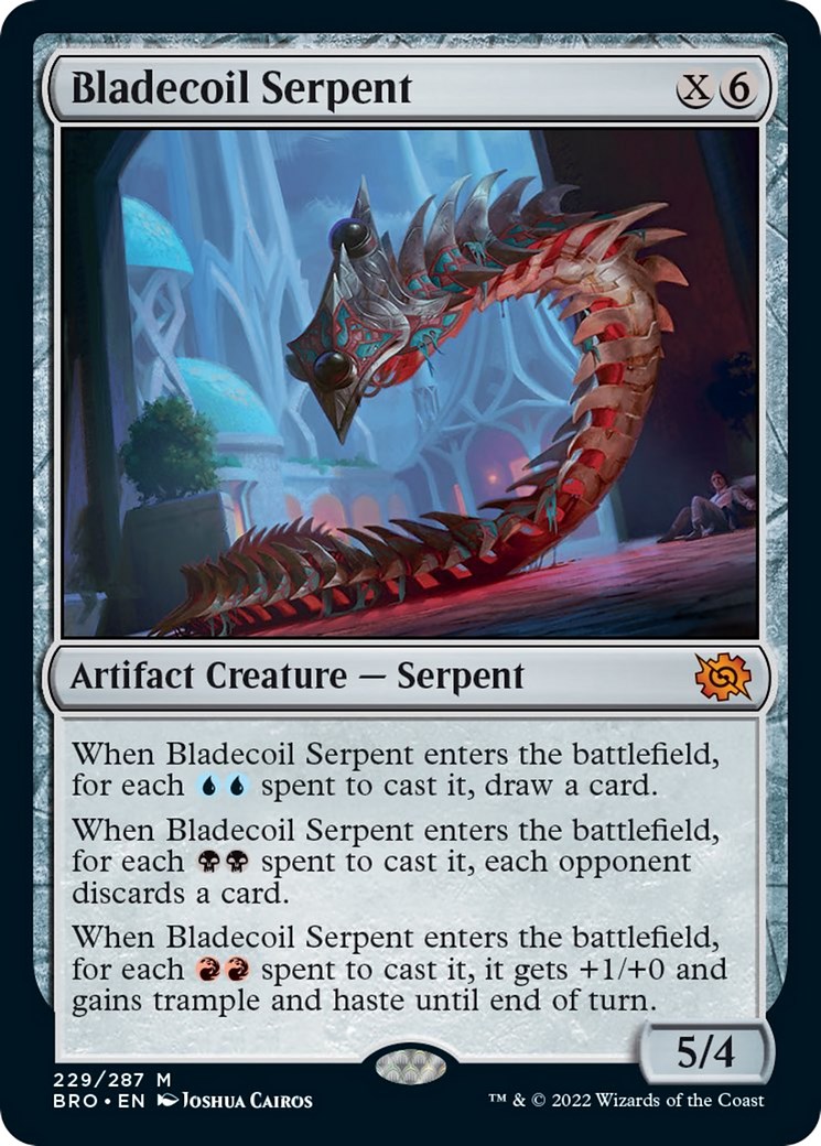 Bladecoil Serpent - The Brothers' War - Magic: The Gathering
