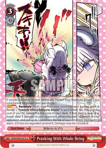 Pranking With Whole Being - Miss Kobayashi's Dragon Maid - Weiss Schwarz