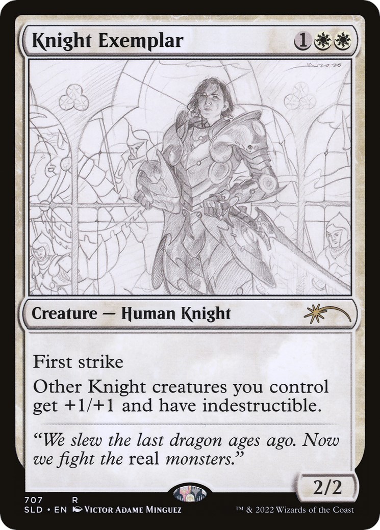 Knight Exemplar (707) - Secret Lair Drop Series - Magic: The Gathering