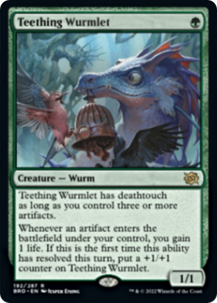 Teething Wurmlet - The Brothers' War - Magic: The Gathering