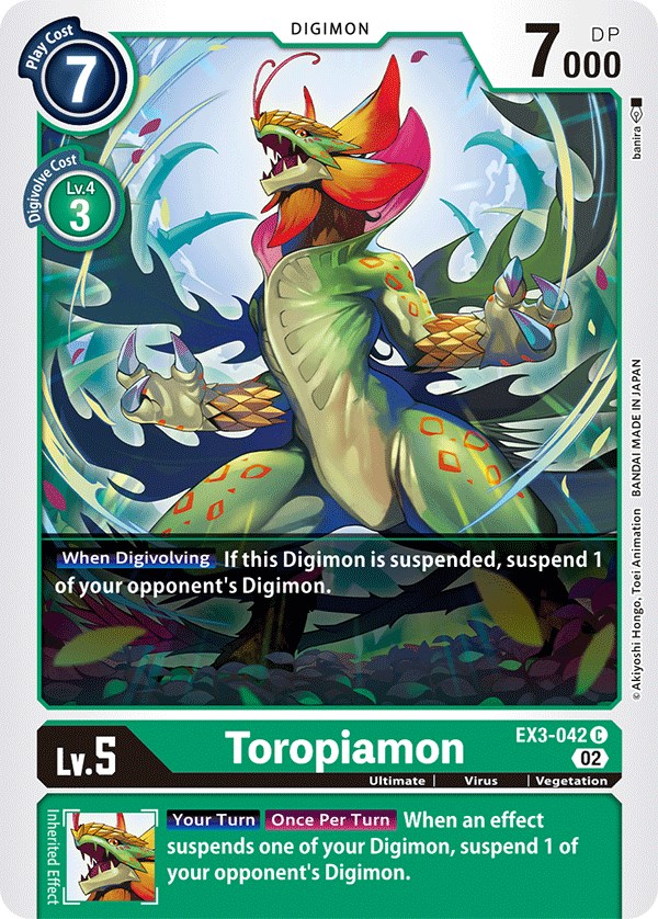 Toropiamon - Draconic Roar - Digimon Card Game
