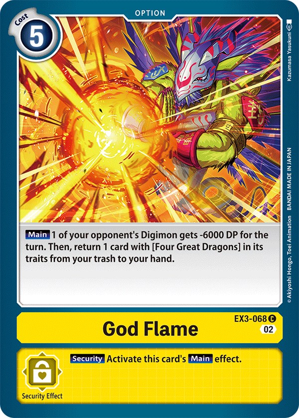 God Flame - Draconic Roar - Digimon Card Game