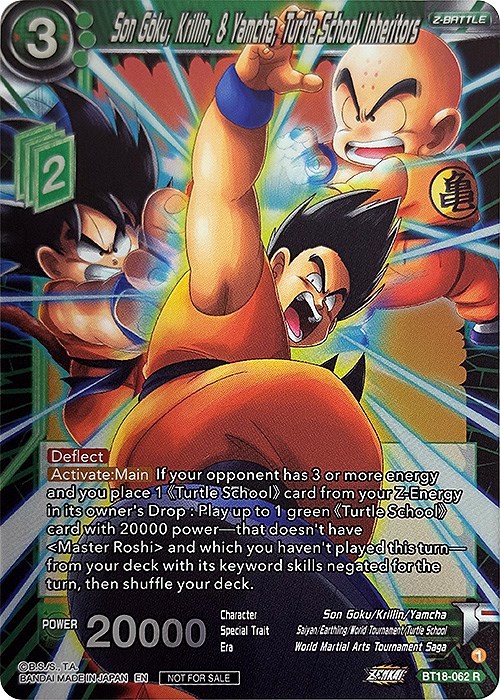 Son Goku, Krillin, & Yamcha, Turtle School Inheritors (Zenkai Series ...