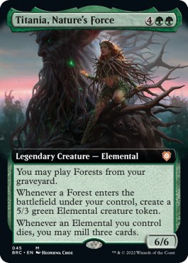 Titania, Nature's Force (Extended Art) - Commander: The Brothers' War ...