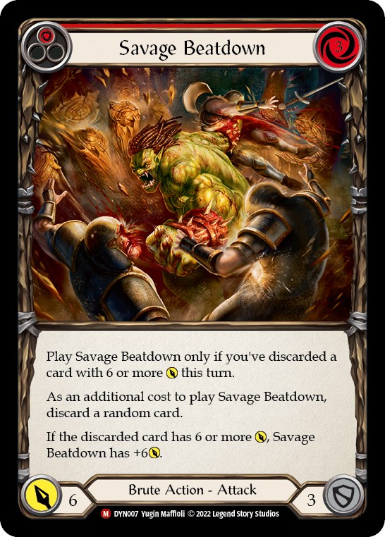 Savage Beatdown - Dynasty - Flesh and Blood TCG