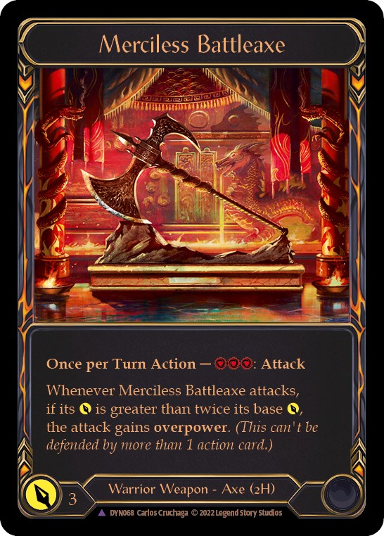 Merciless Battleaxe (Marvel) - Dynasty - Flesh and Blood TCG