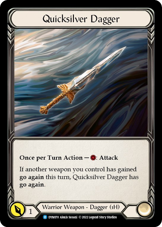 Quicksilver Dagger (DYN070) - Dynasty - Flesh and Blood TCG