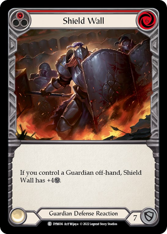 Shield Wall (Red) - Dynasty - Flesh and Blood TCG