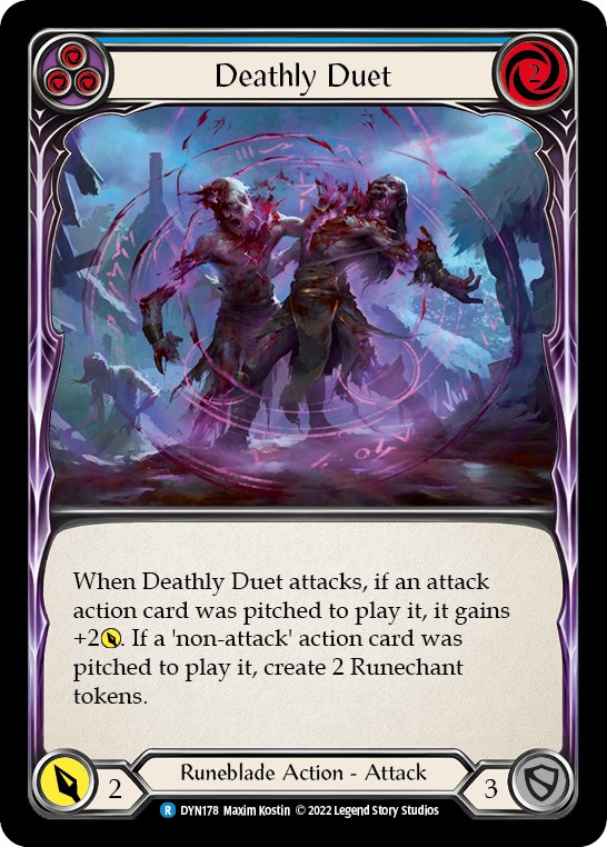 Deathly Duet (Blue) - Dynasty - Flesh and Blood TCG
