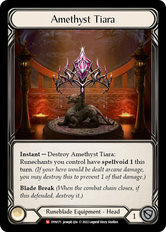 Amethyst Tiara - Dynasty - Flesh and Blood TCG