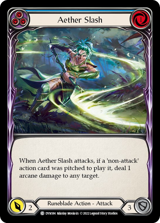 Aether Slash (Blue) - Dynasty - Flesh and Blood TCG