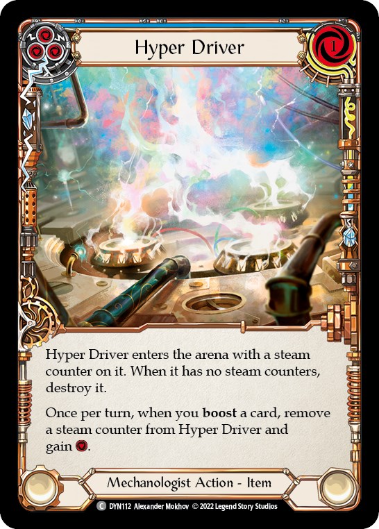Hyper Driver (Blue) - Dynasty - Flesh and Blood TCG