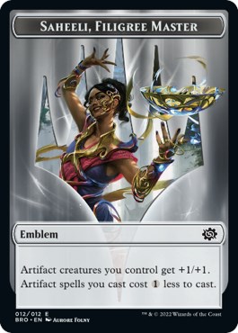 Emblem - Saheeli, Filigree Master - The Brothers' War - Magic: The ...