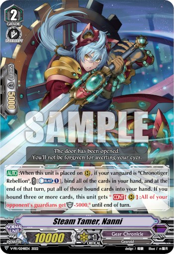 Steam Tamer, Nanni - V Promo Cards - Cardfight Vanguard