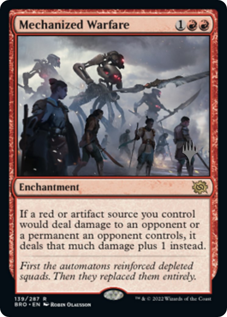 Mechanized Warfare - Promo Pack: The Brothers' War - Magic: The Gathering