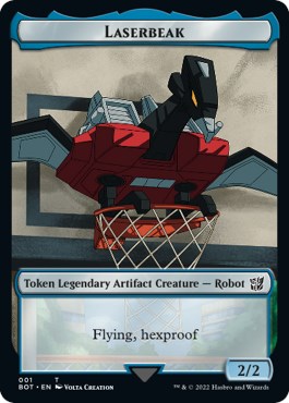 Laserbeak Token - Universes Beyond: Transformers - Magic: The Gathering