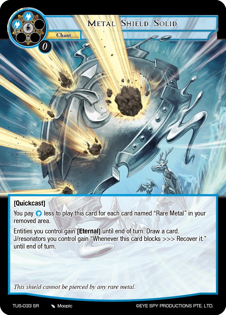 Metal Shield Solid - The Underworld of Secrets - Force of Will